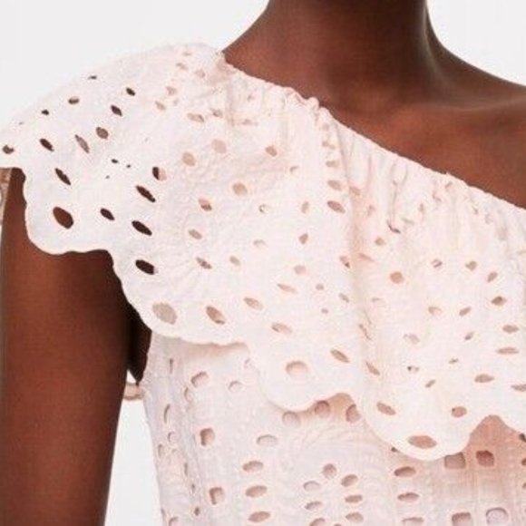 LOFT | Dresses | Nwt2ann Taylor Loft Ballet Pink Eyelet Dress One ...